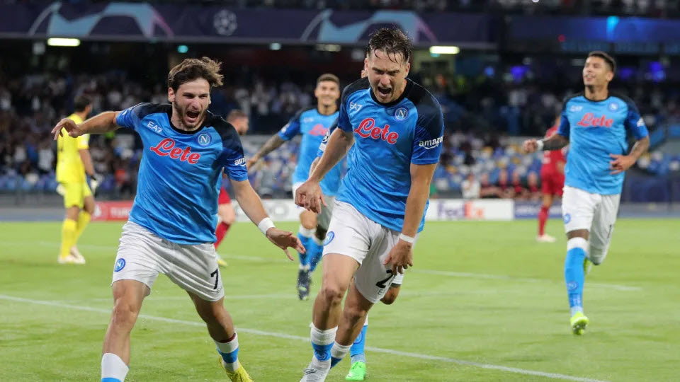 Champions League (4-1) Napoli sorprendió y goleó al actual subcampeón ...